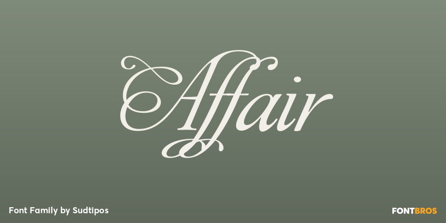 Affair Font Family by Sudtipos | Font Bros