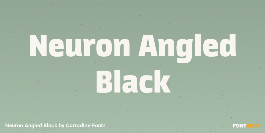 Neuron Angled Black Font Style by Corradine Fonts | Font Bros