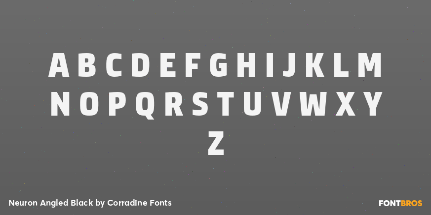 Neuron Angled Black Font Style by Corradine Fonts | Font Bros