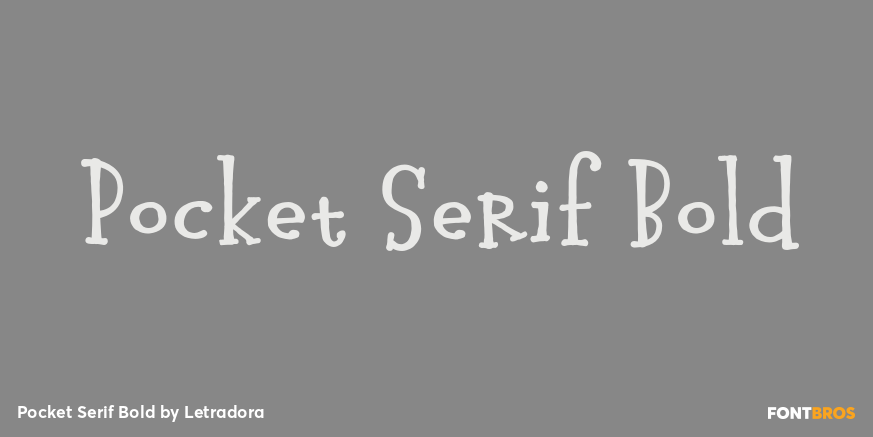 Pocket Serif Bold Font Style by Letradora | Font Bros