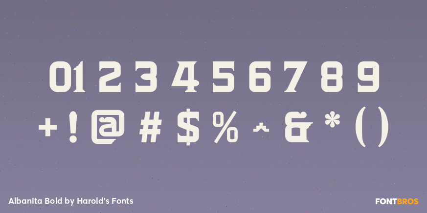Albanita Bold Font Style by Harold's Fonts | Font Bros
