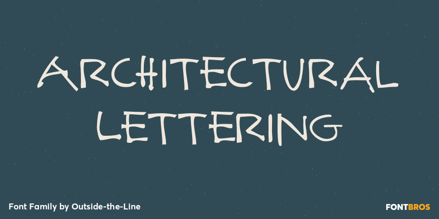 Architectural Lettering Font Family by Outside-the-Line | Font Bros