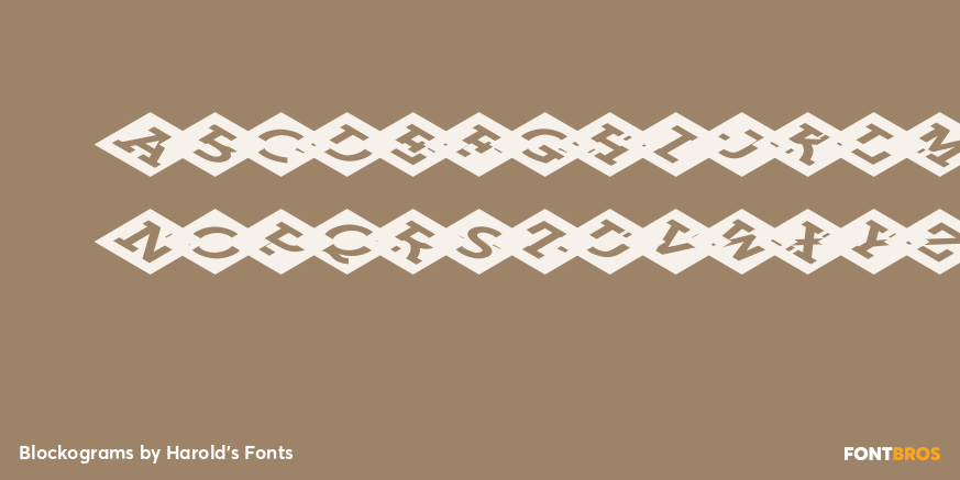 Blockograms Font Family by Harold's Fonts | Font Bros