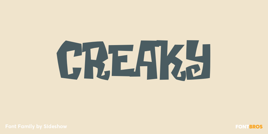 Creaky Font Family by Sideshow | Font Bros