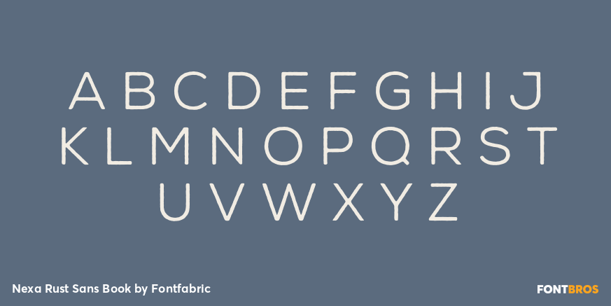 Nexa Rust Sans Book Font Style by Fontfabric | Font Bros
