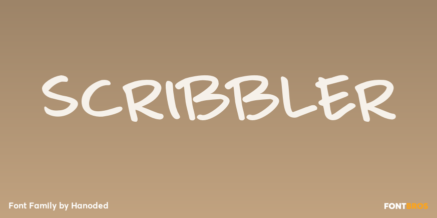 Scribbler Font Family by Hanoded | Font Bros
