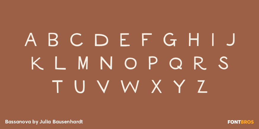 Bassanova Font Family by Julia Bausenhardt | Font Bros