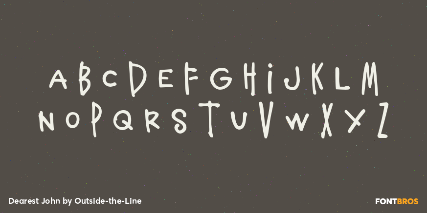 Dearest John Font Family by Outside-the-Line | Font Bros