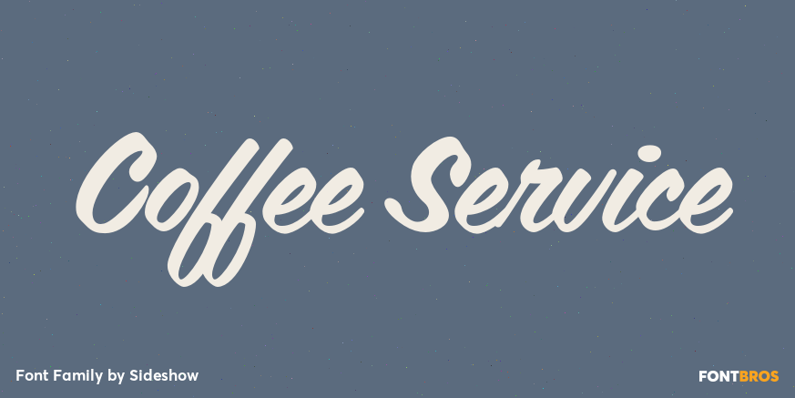 Coffee Service Font Family by Sideshow | Font Bros