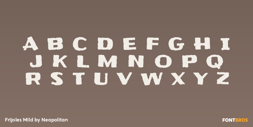 Frijoles Mild Font Style by Neapolitan | Font Bros