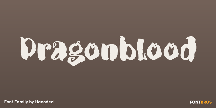 Dragonblood Font Family by Hanoded | Font Bros