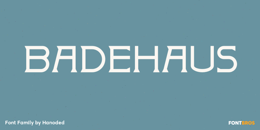 Badehaus Font Family by Hanoded | Font Bros