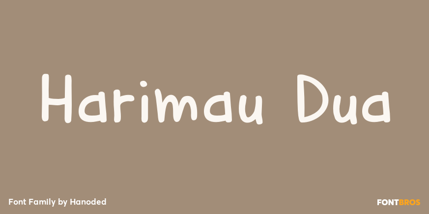 Harimau Dua Font Family by Hanoded | Font Bros