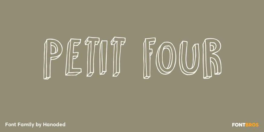 Petit Four Font Family by Hanoded | Font Bros