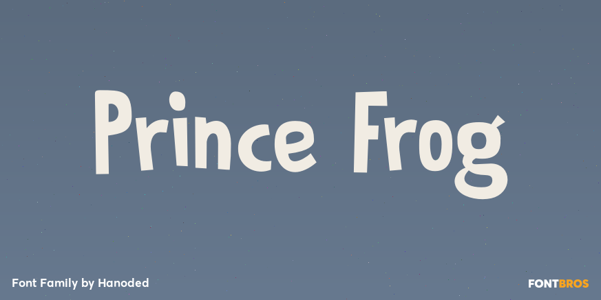 Prince Frog Font Family by Hanoded | Font Bros