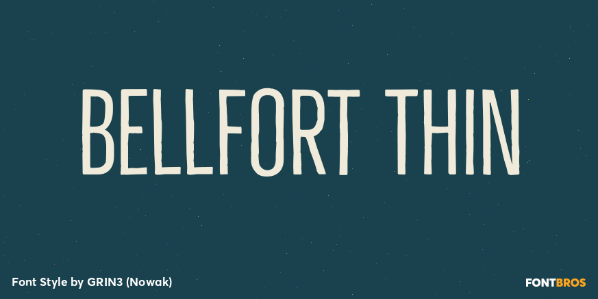 Bellfort Thin Font Style by GRIN3 (Nowak) | Font Bros