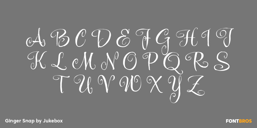 Ginger Snap Font Family by Jukebox | Font Bros