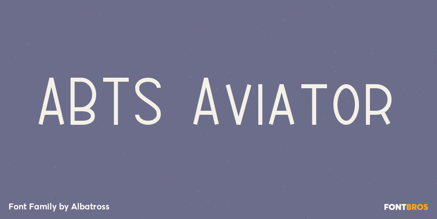 ABTS Aviator Font Family by Albatross | Font Bros