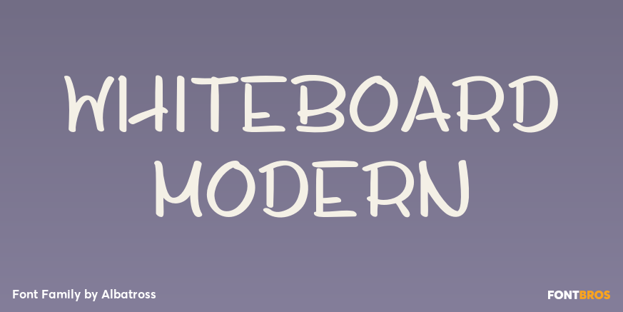 Whiteboard Modern Font Family by Albatross | Font Bros