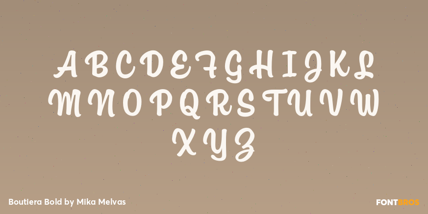Boutiera Bold Font Style by Mika Melvas | Font Bros