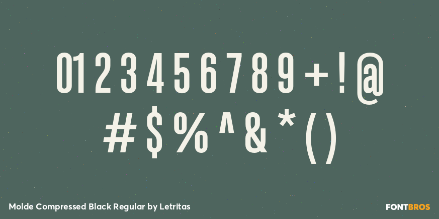 Molde Compressed-Black Regular Font Style by Letritas | Font Bros