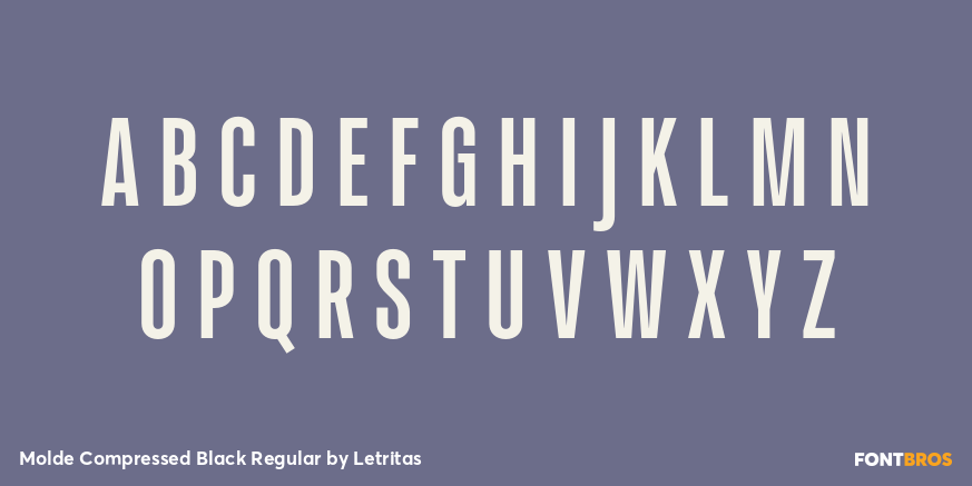 Molde Compressed-Black Regular Font Style by Letritas | Font Bros