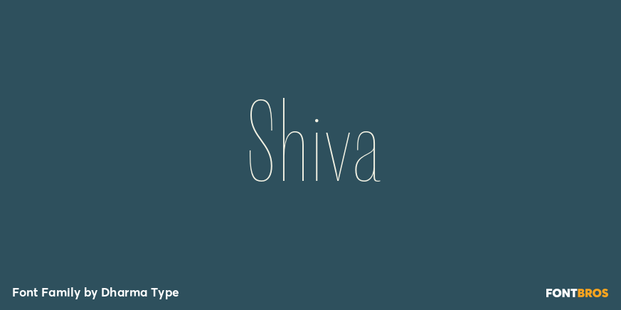Shiva Font Family by Flat-It | Font Bros