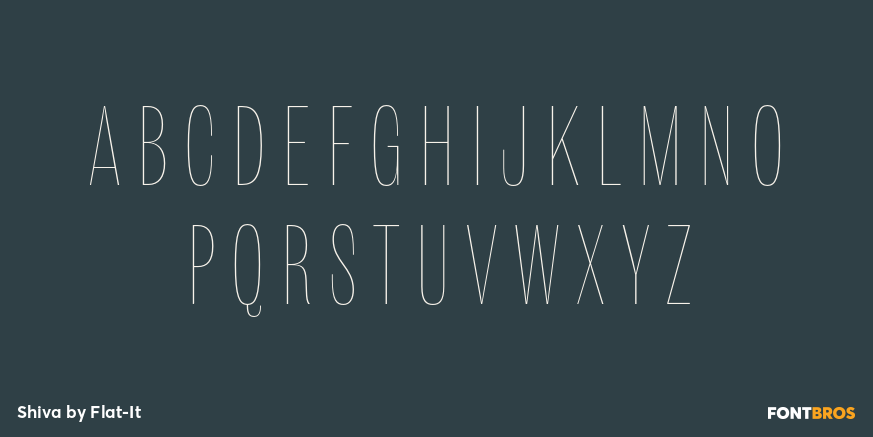 Shiva Font Family by Flat-It | Font Bros