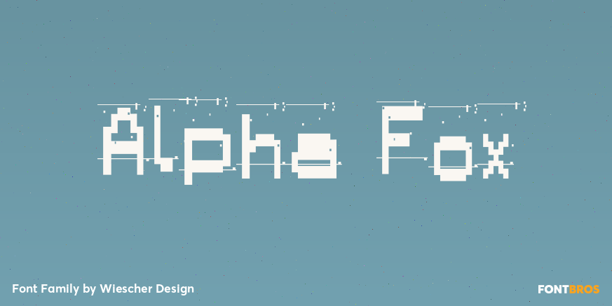 Alpha Fox Font Family by Wiescher Design | Font Bros