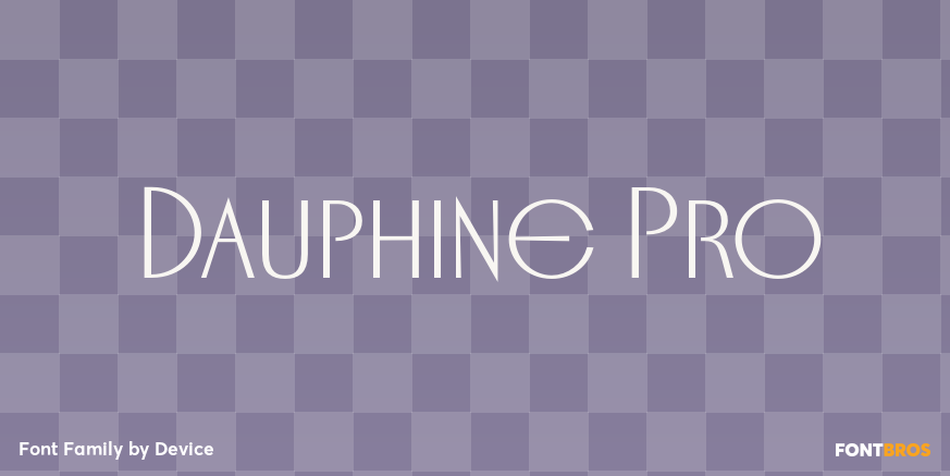 Dauphine Pro Font Family by Device | Font Bros