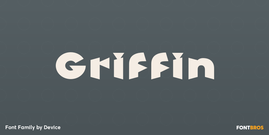 Griffin Font Family by Device | Font Bros