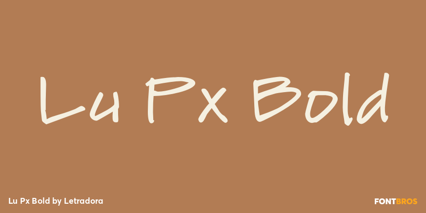 Lu Px Bold Font Style by Letradora | Font Bros
