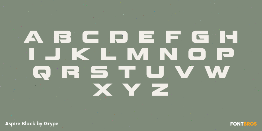 Aspire Black Font Style by Grype | Font Bros