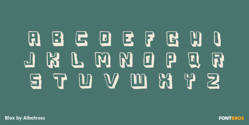 Blox Font Family by Albatross | Font Bros