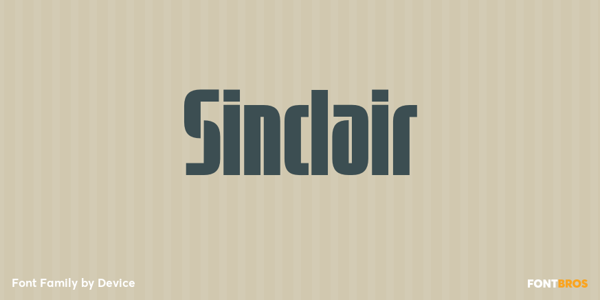 Sinclair Font Family by Device | Font Bros