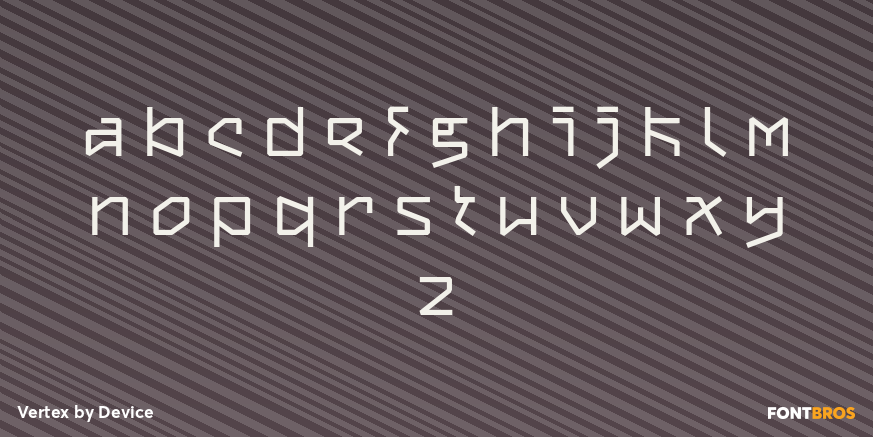 Vertex Font Family by Device | Font Bros