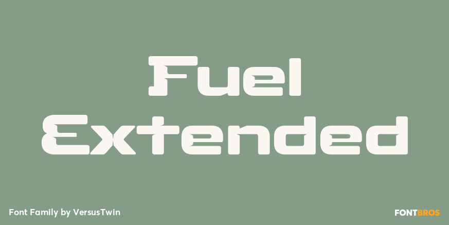 Fuel Extended Font Family by VersusTwin | Font Bros