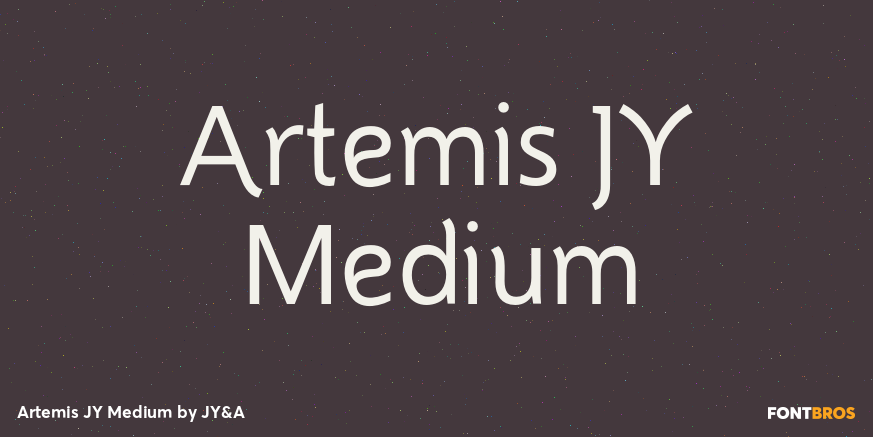 Artemis JY Medium Font Style by JY&A | Font Bros