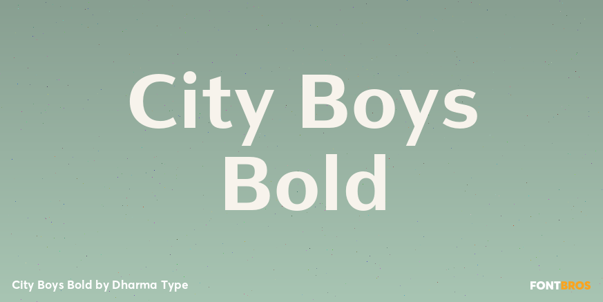 City Boys Bold Font Style by Dharma Type | Font Bros