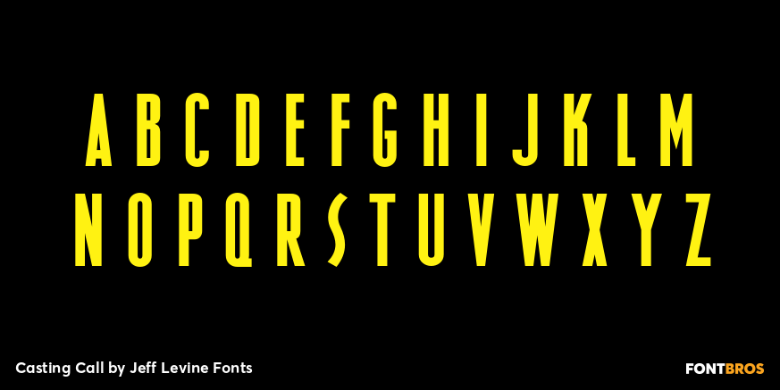 Casting Call Font Family by Jeff Levine Fonts | Font Bros