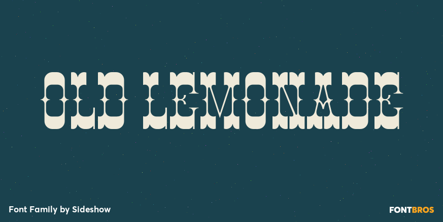 Old Lemonade Font Family by Sideshow | Font Bros