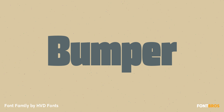Bumper Font Family by HVD Fonts | Font Bros