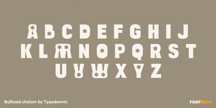 Bulltoad shalom Font Style by Typodermic | Font Bros