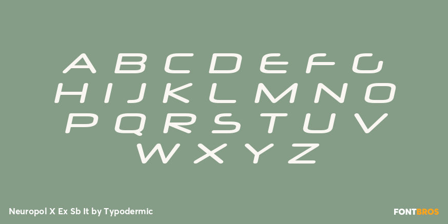 Neuropol X Ex Sb It Font Style by Typodermic | Font Bros