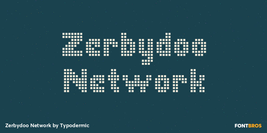 Zerbydoo Network Font Style by Typodermic | Font Bros