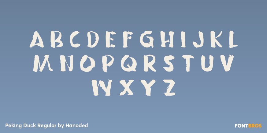 Peking Duck Regular Font Style by Hanoded | Font Bros