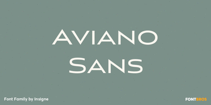Aviano Sans Font Family by Insigne | Font Bros