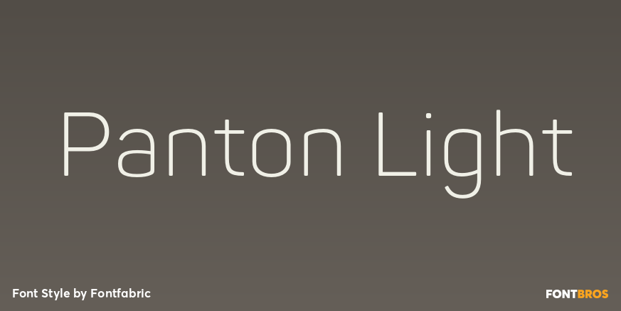 Panton Light Font Style by Fontfabric | Font Bros