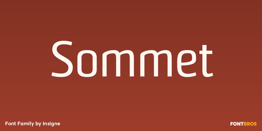Sommet Font Family by Insigne | Font Bros