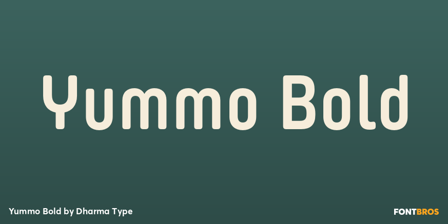 Yummo Bold Font Style by Flat-It | Font Bros